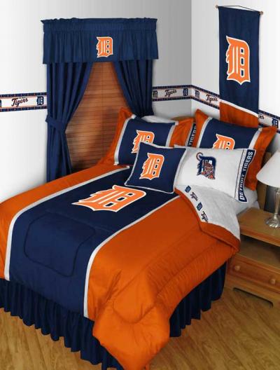 MLB Detroit Tigers Baseball Logo Locker Room Window Valance from Sports ...