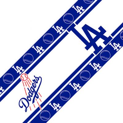 MLB LA Dodgers Wall Border Self-Stick Baseball Border from Sports ...